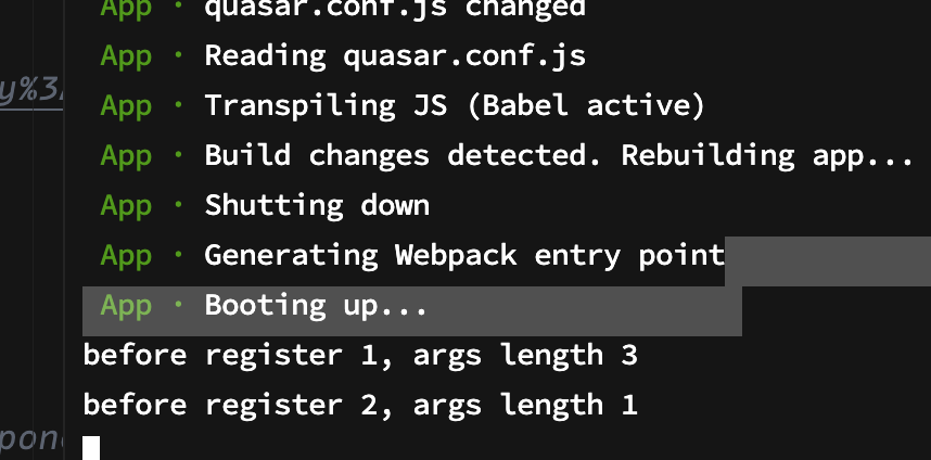 devServer.before will be access two times · Issue #8223 · quasarframework/quasar · GitHub