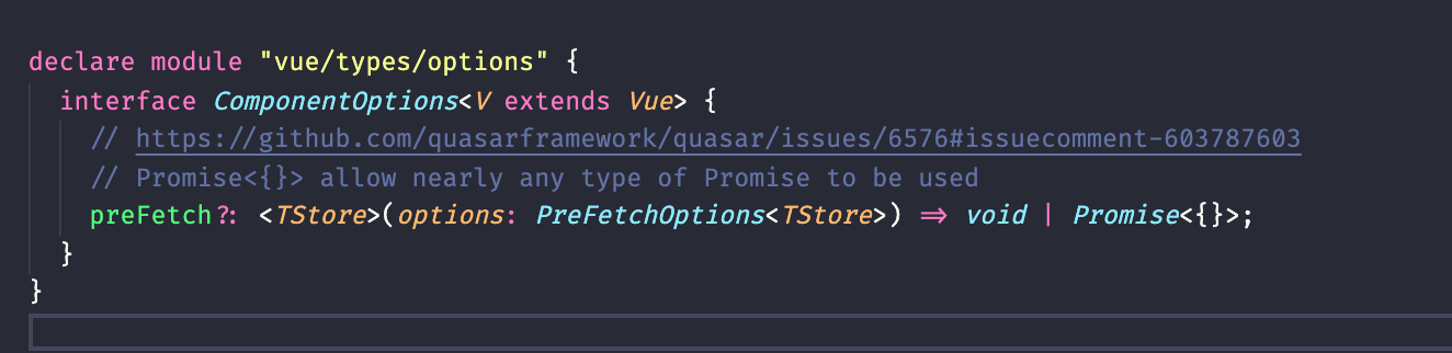 For help! Custom quasar perfetch reports an error · Issue #6576 · quasarframework/quasar · GitHub