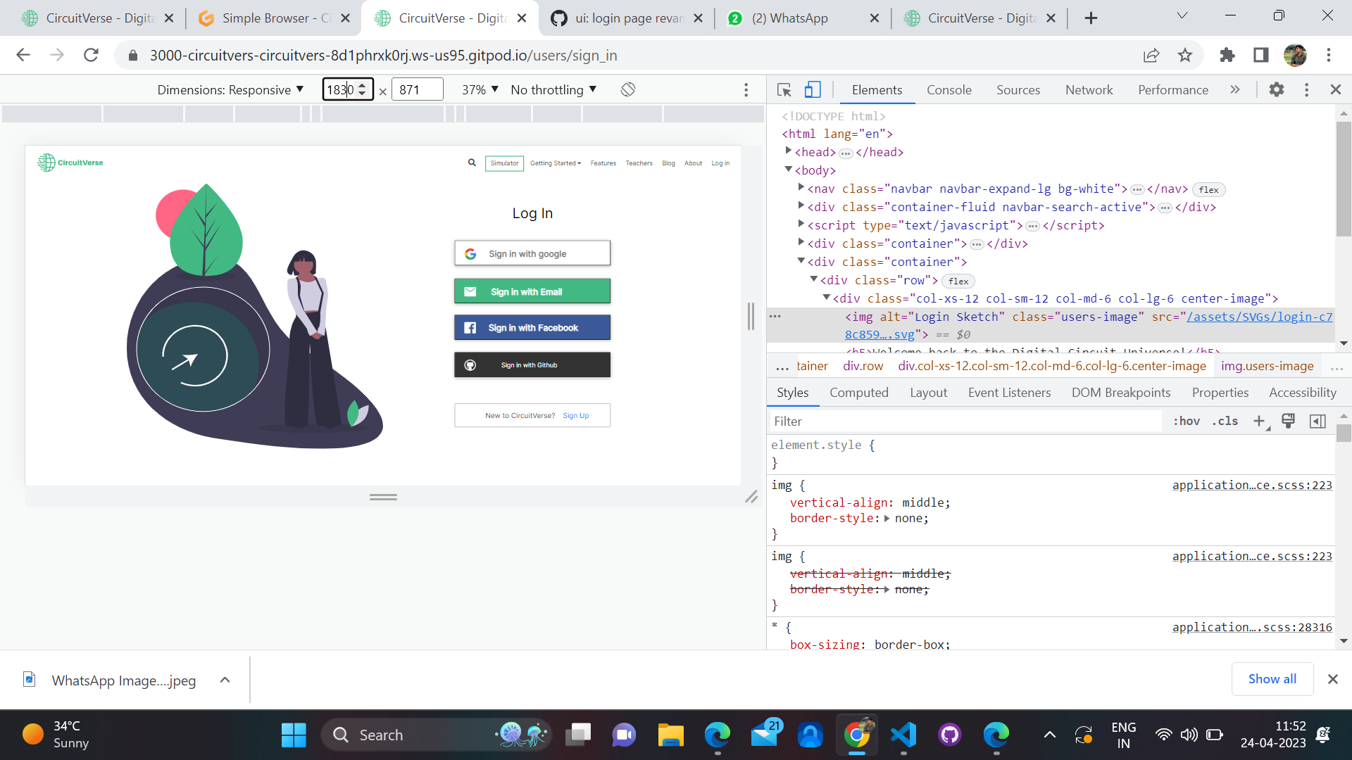 Ui Login Page Revamp · Issue 3634 · Circuitversecircuitverse · Github
