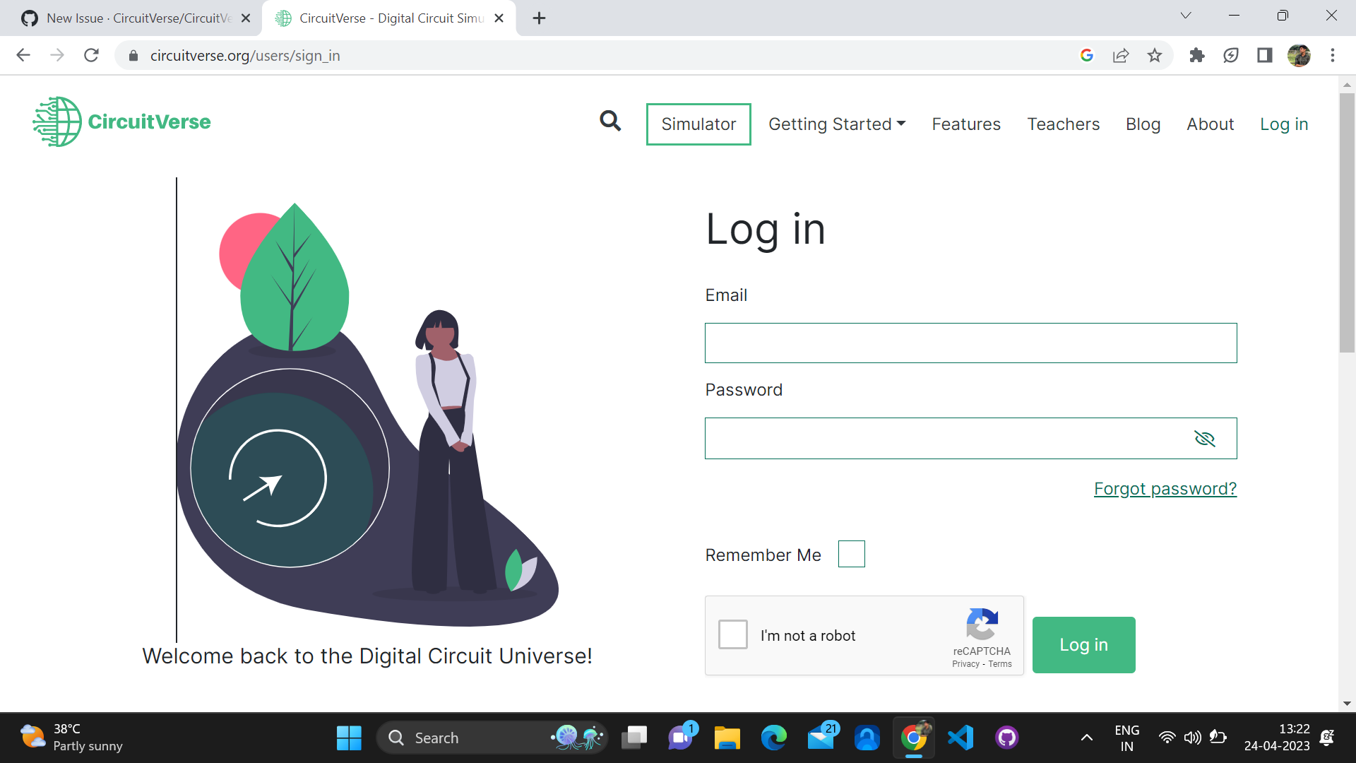 Unnecessary caret or text cursor in login page · Issue #3731 · CircuitVerse/CircuitVerse · GitHub