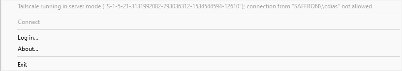 Device doesn't connect to tailscale network again after logging in to different account · Issue ...