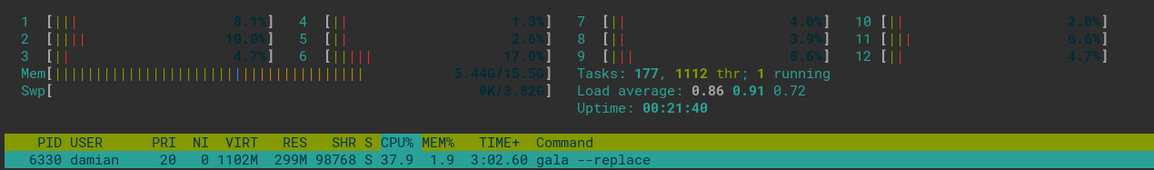 Gala uses disproportionate amount of CPU · Issue #1571 · elementary/gala · GitHub