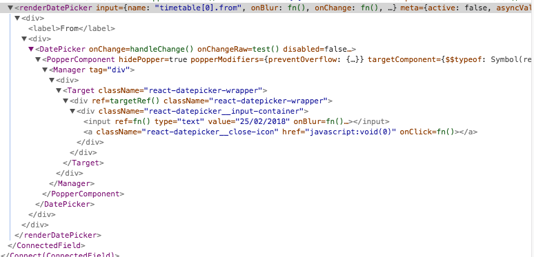 Field name · Issue #1308 · Hacker0x01/react-datepicker · GitHub