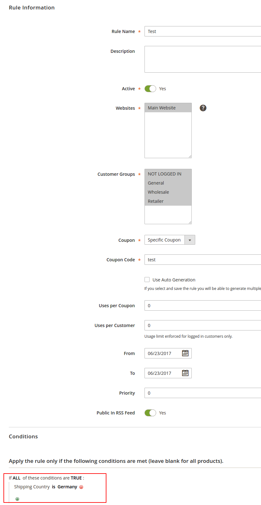 Cart Price Rule doesn't work with 'Shipping Country' condition · Issue #9703 · magento/magento2 ...