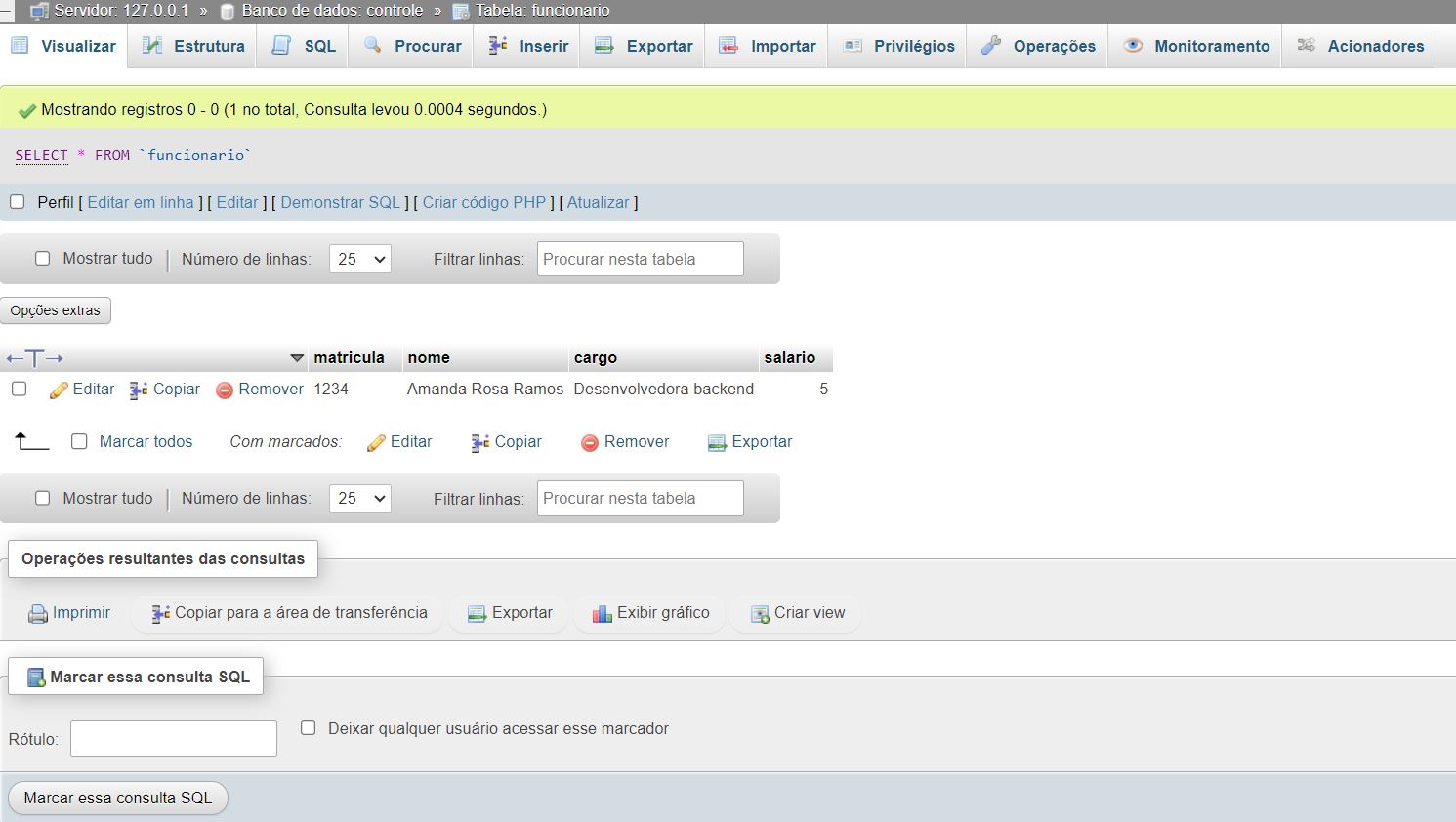 GitHub - amandarams/CRUD: Cadastro de Funcionários