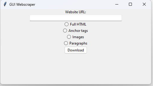 GitHub - eitan-lich/GUI-Webscraper