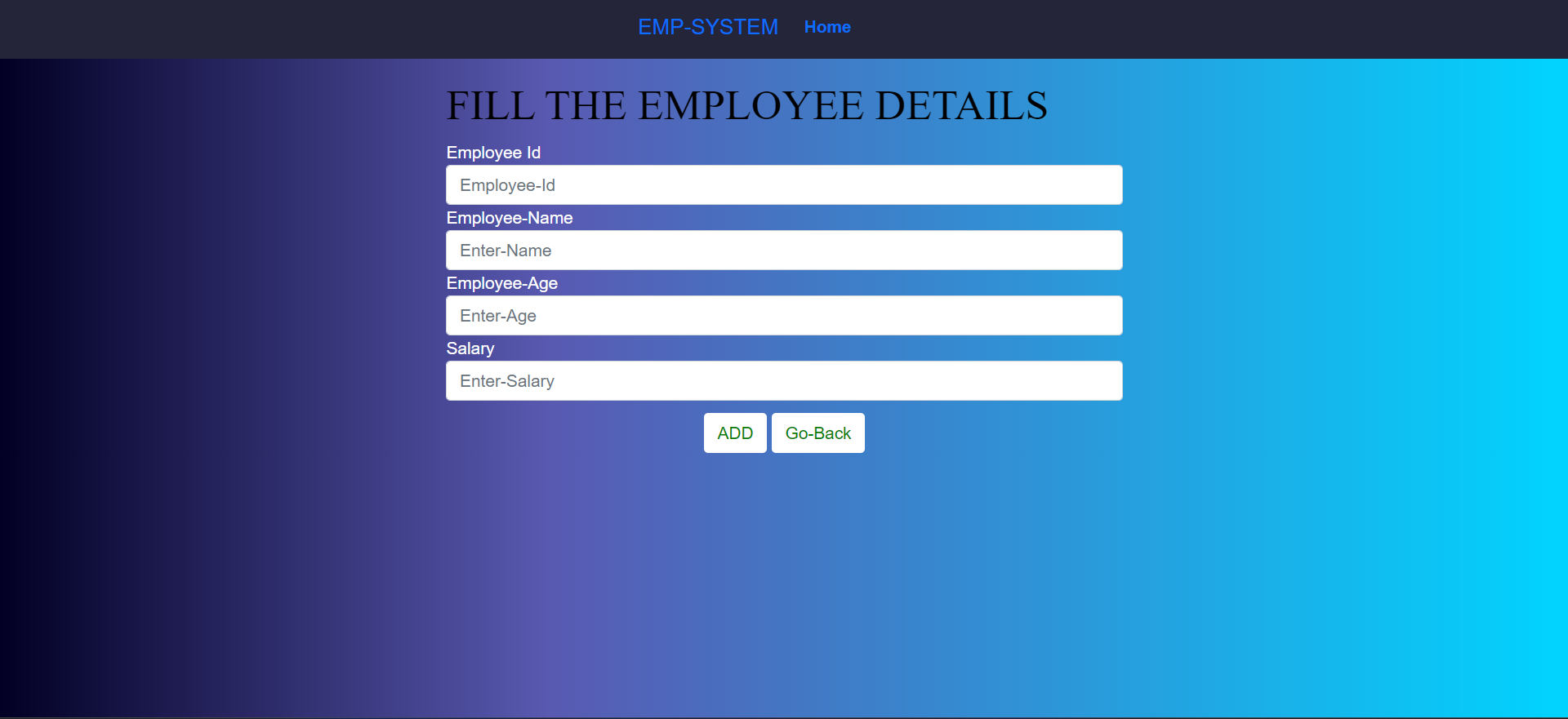 GitHub - Rpandit2201/CrudEmployee_System: Crud Project Using spring boot