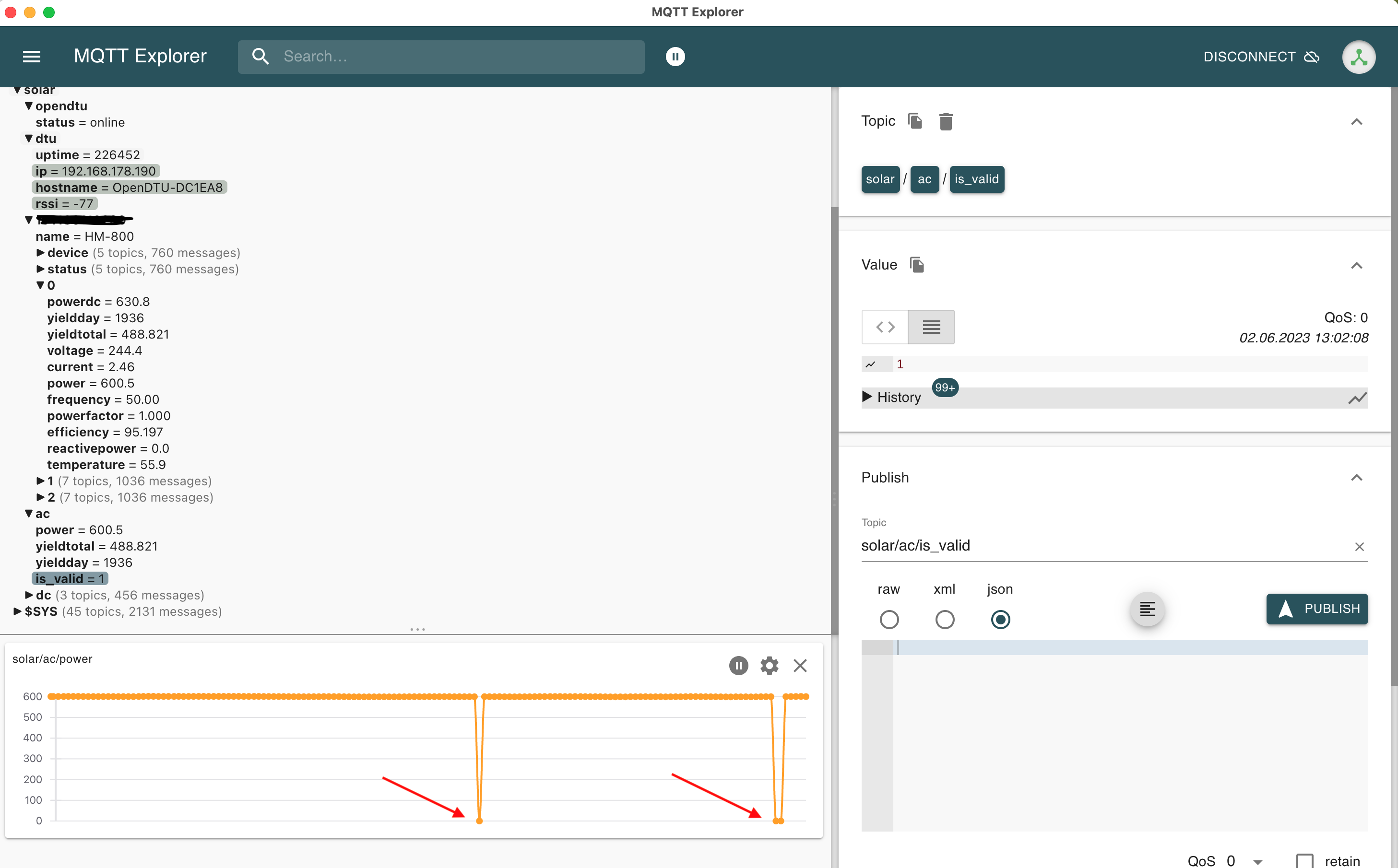 MQTT value of solar/ac/power is jumping from time to time to 0 · Issue #992 · tbnobody/OpenDTU ...