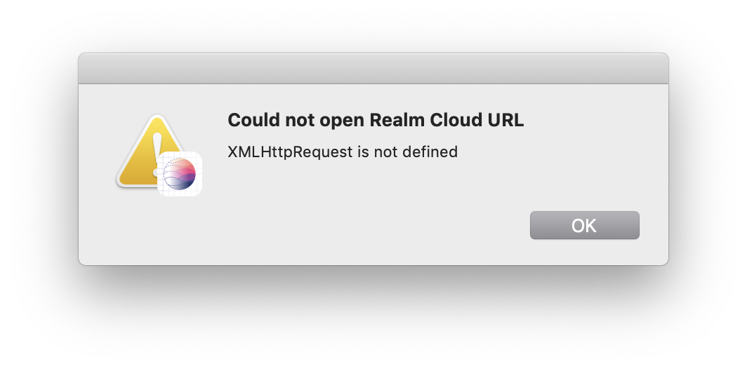 "XMLHttpRequest is not defined" (upgrade Realm JS) · Issue #1195 · realm/realm-studio · GitHub