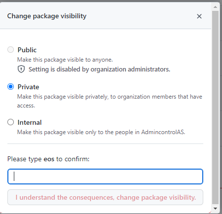 Visibility for "Internal" Github package · community · Discussion #40536 · GitHub