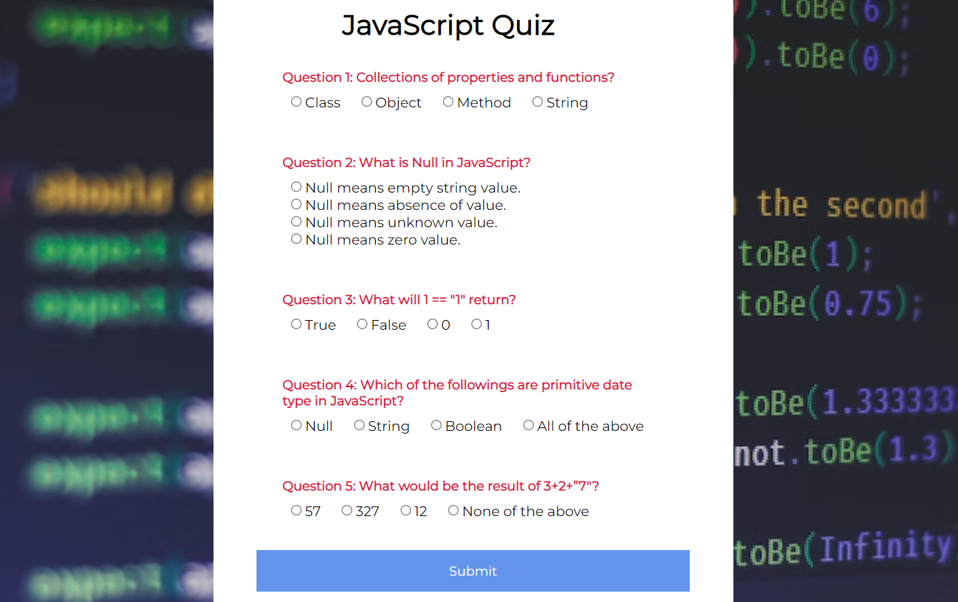 GitHub - HannaFleming/quiz-js