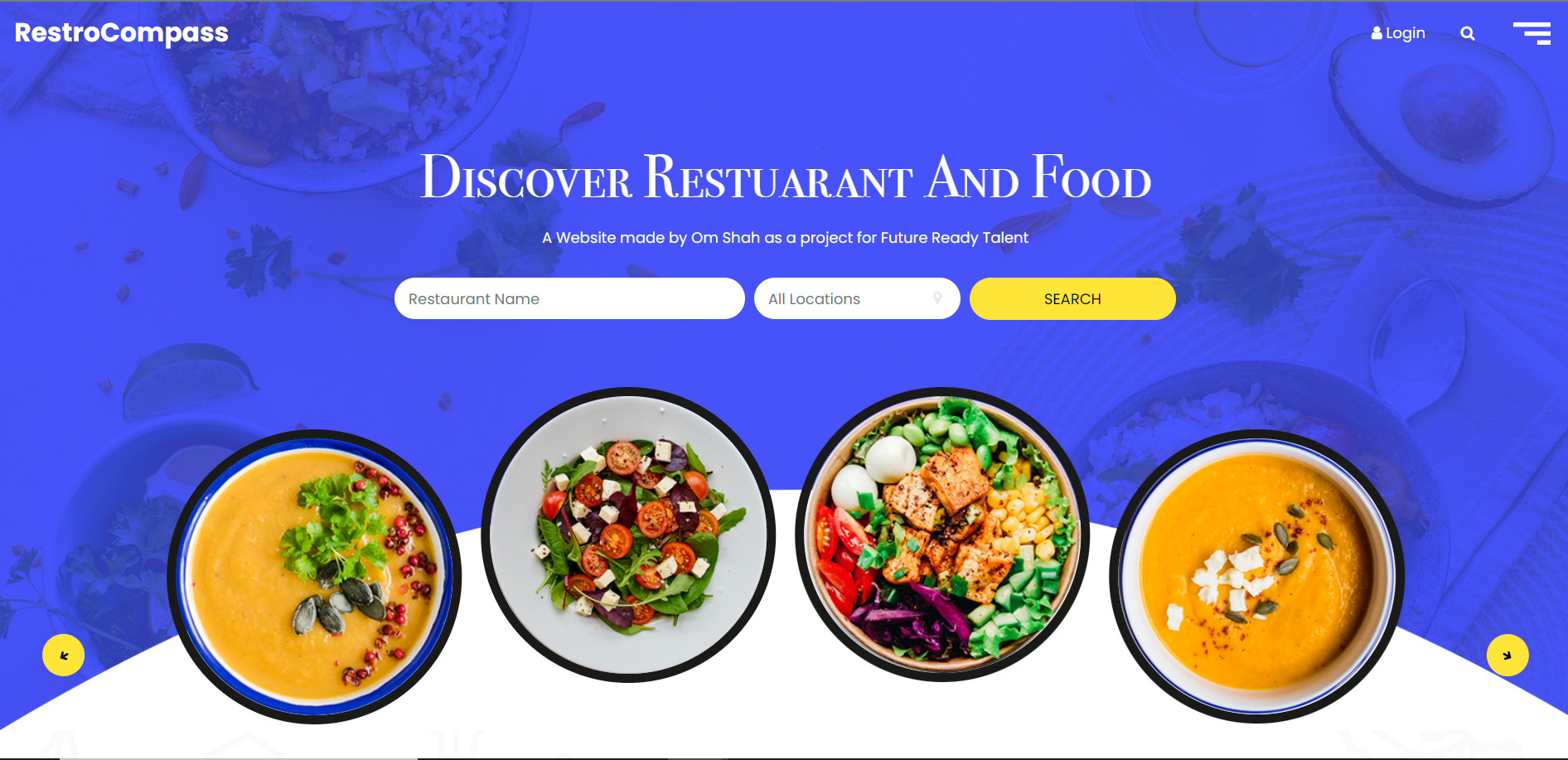 GitHub - OmShah06/Restro-Compass: RestroCompass is the web application project submitted for ...
