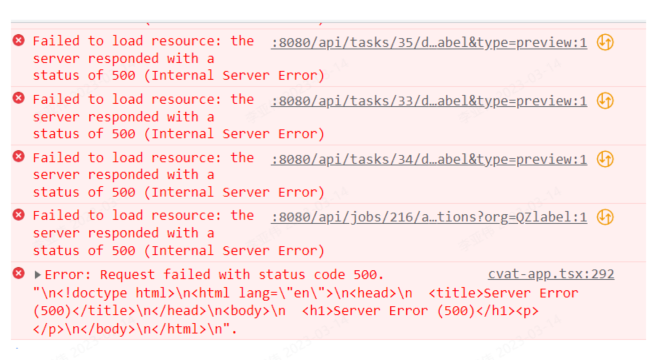 user log error and make new task error · Issue #5849 · cvat-ai/cvat · GitHub