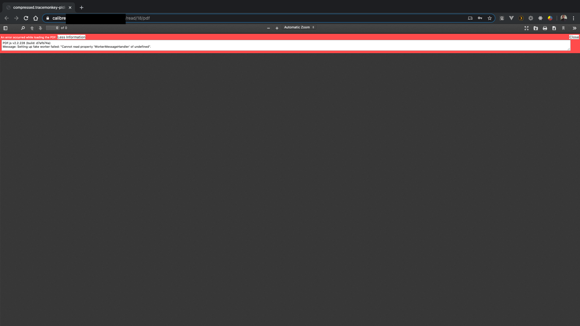 Cannot Open Pdfs In Chrome An Error Occured While Loading The PDF 