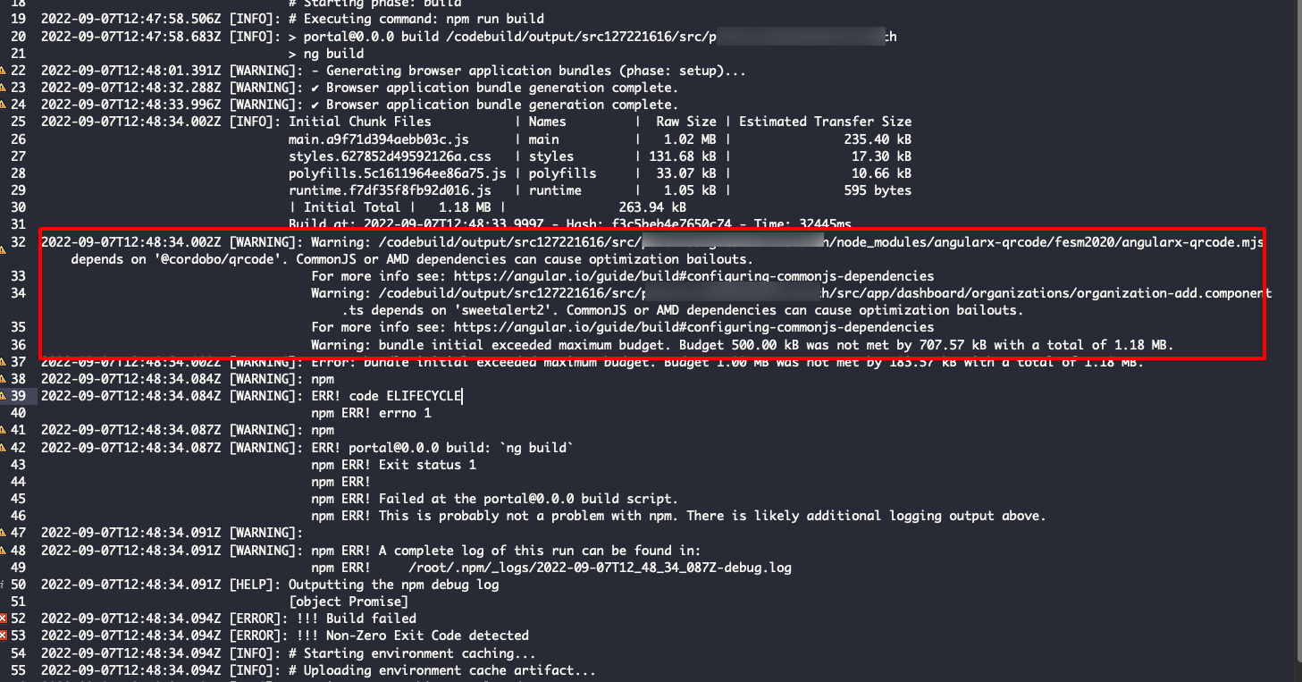 component.ts depends on 'sweetalert2'. CommonJS or AMD dependencies can cause optimization ...