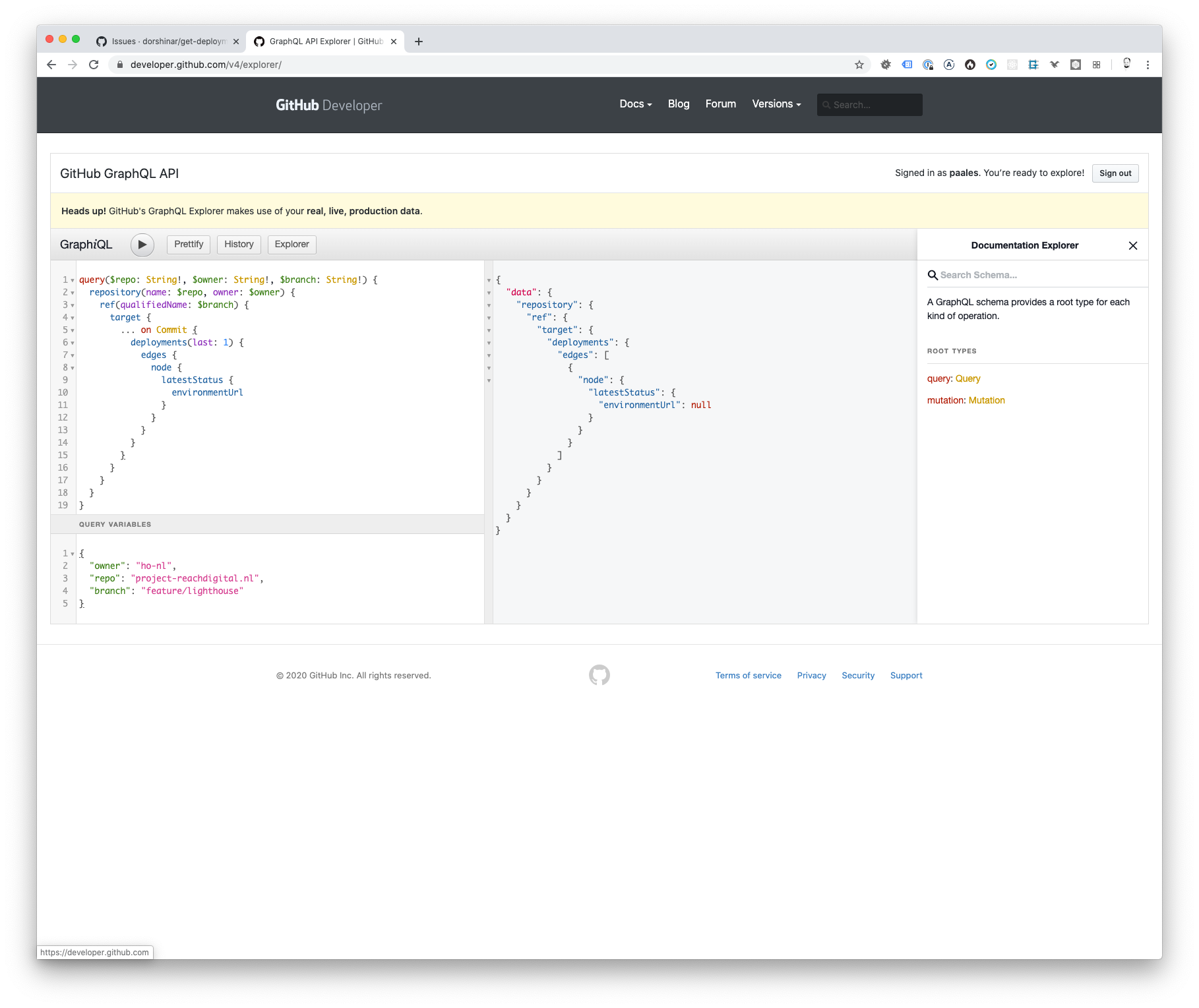 ##[error]Cannot read property '0' of null · Issue #1 · dorshinar/get-deployment-url · GitHub