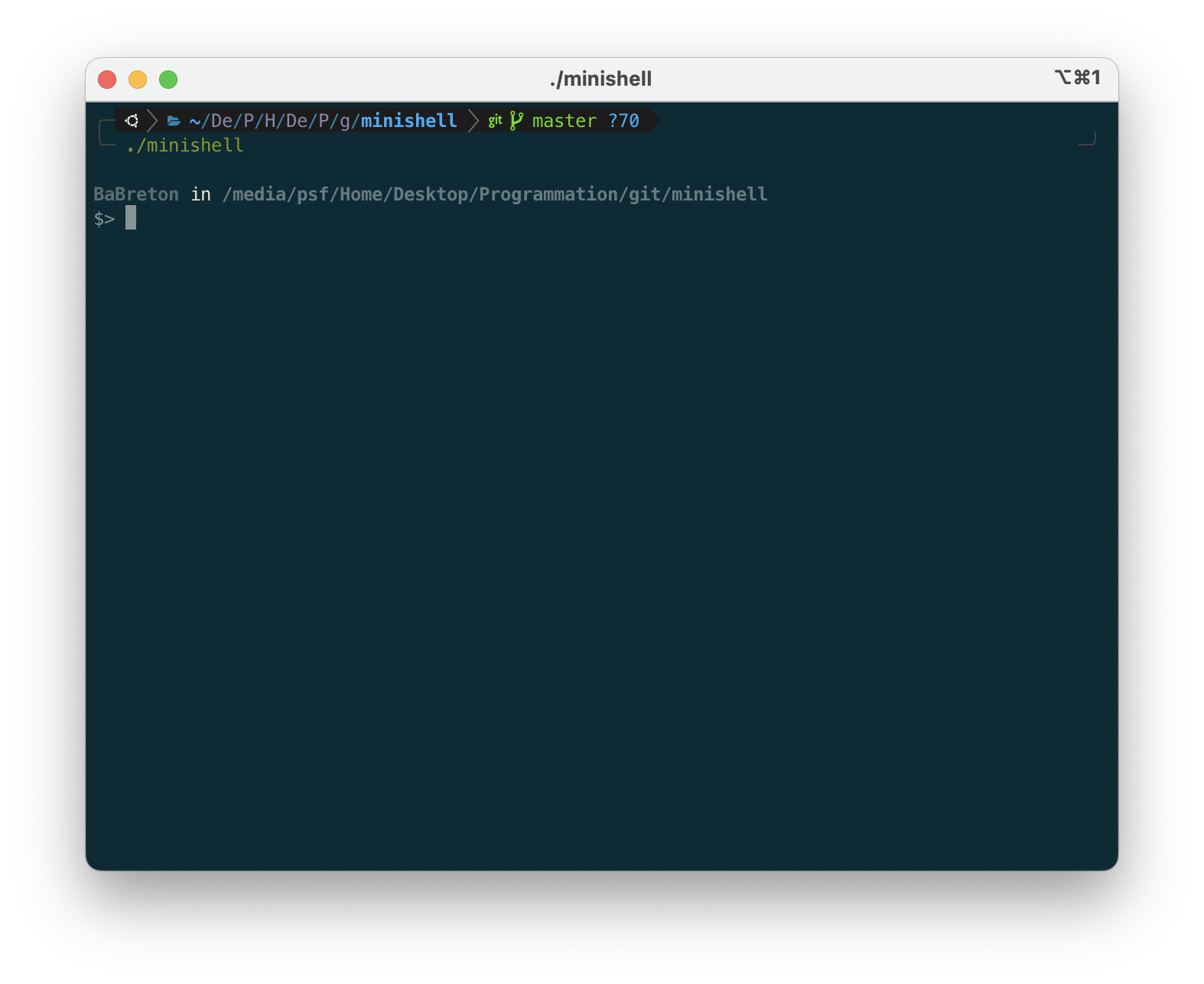 GitHub - BaBreton/42-Minishell: Minishell project at 42 school