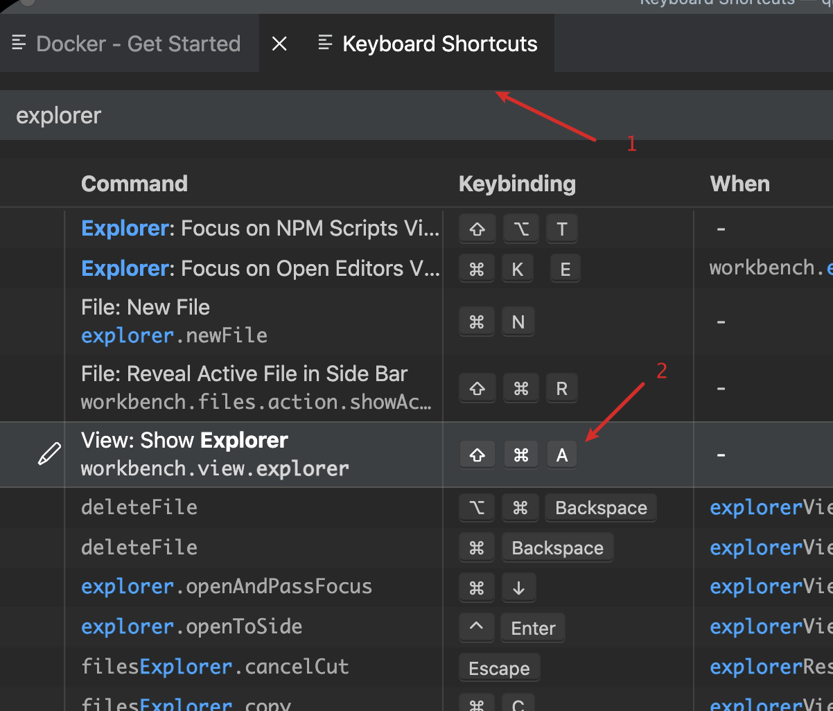 Keybinding use Shift+Command+E not working · Issue #132447 · microsoft/vscode · GitHub
