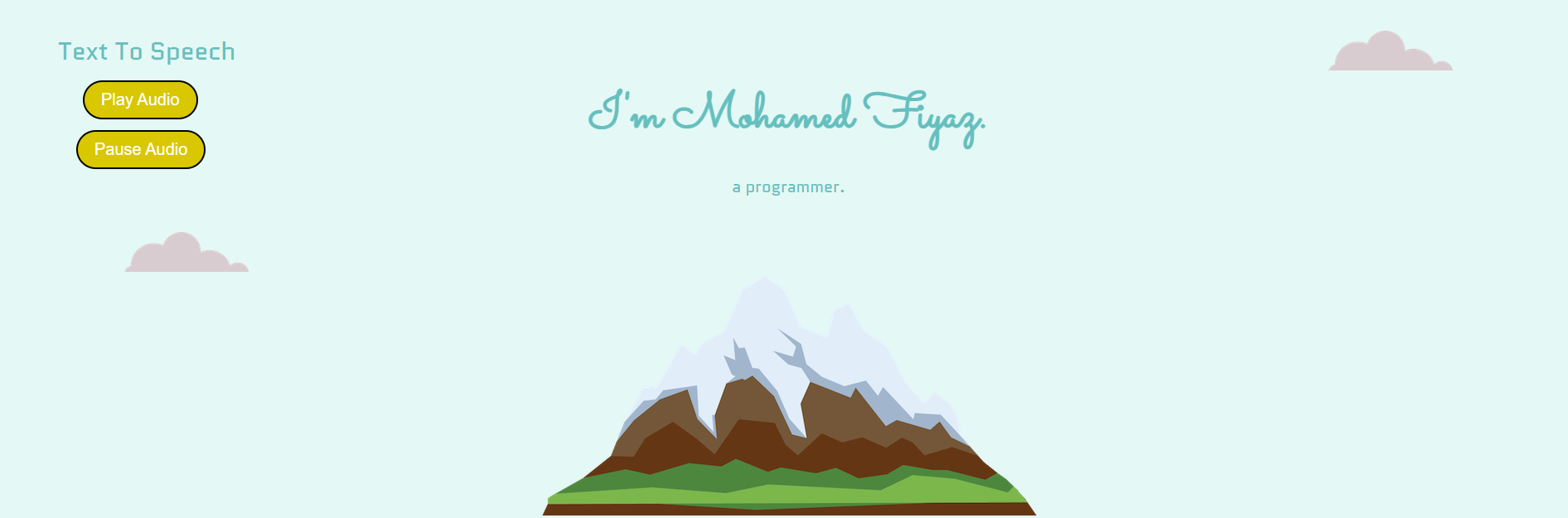 GitHub - Mohamed-Fiyaz/Portfolio: This website includes all the necessary details about myself.