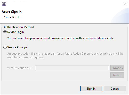 [Accessibility] A11y_ Java Tooling for IntelliJ/Eclipse_Eclipse Azure Sign In (Dark Theme): In ...
