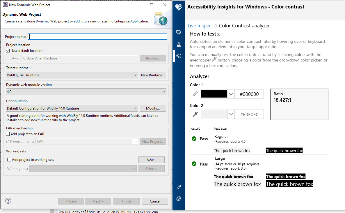 [Accessibility]A11y_ Java Tooling for IntelliJ/Eclipse_ New Dynamic Web App (Dark Theme)_Color ...