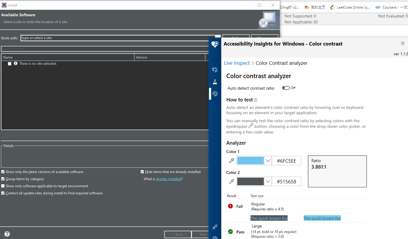 [Accessibility]A11y_ Java Tooling for IntelliJ/Eclipse_Deploy Web App_Color Contrast: In Dark ...