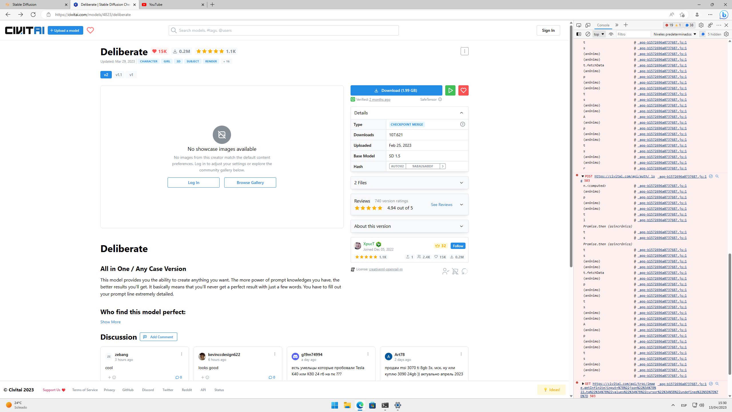 [Bug]: Extremely slow loading and browsing times · Issue #460 · civitai/civitai · GitHub