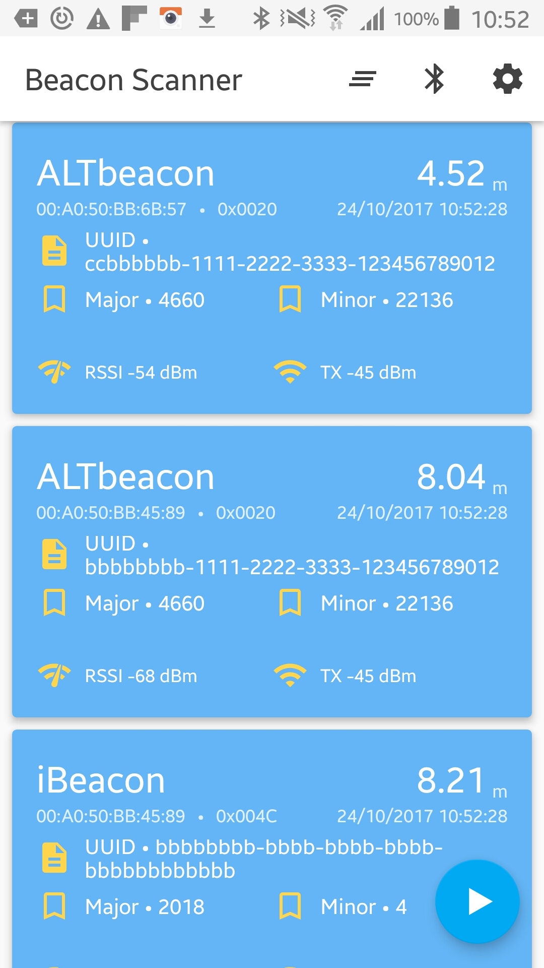 Detect Estimote Beacon In Android Beacon Library Reference · Issue 610 · Altbeacon Android