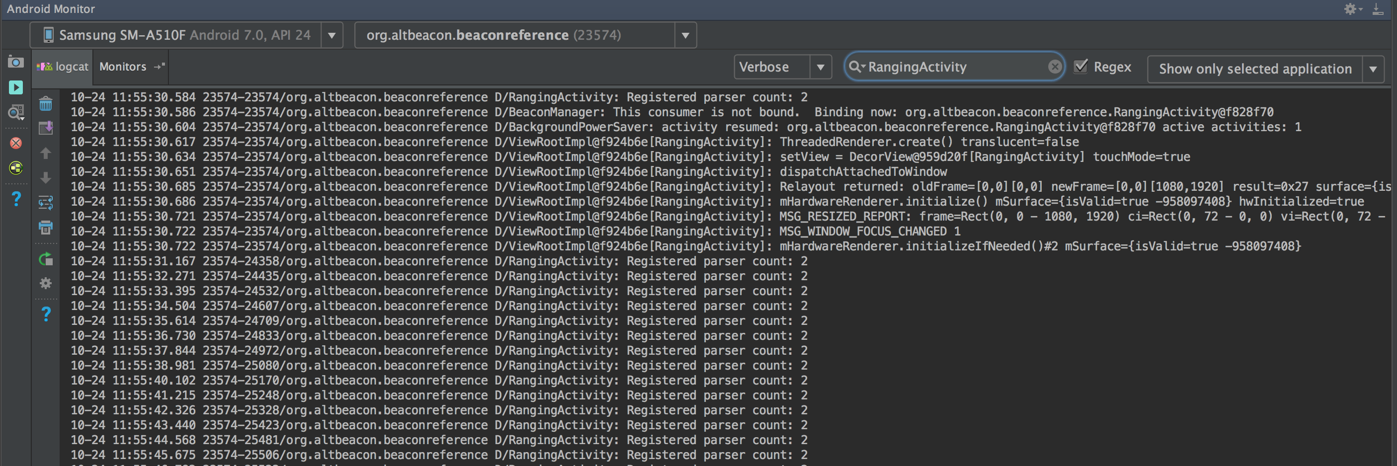 Detect Estimote Beacon In Android Beacon Library Reference · Issue 610 · Altbeacon Android