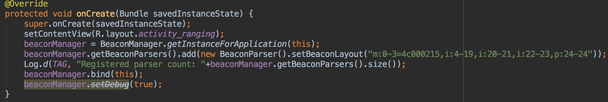 Detect Estimote Beacon in Android beacon library reference · Issue #610 · AltBeacon/android ...