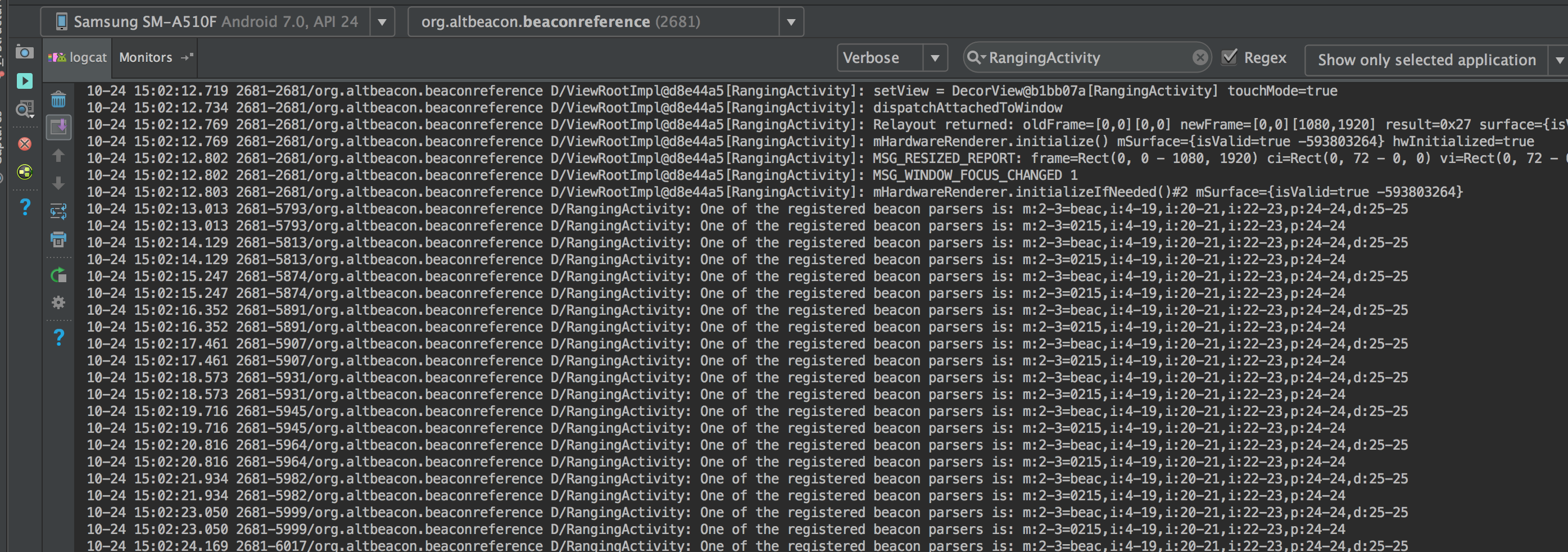 Detect Estimote Beacon In Android Beacon Library Reference · Issue 610 · Altbeacon Android