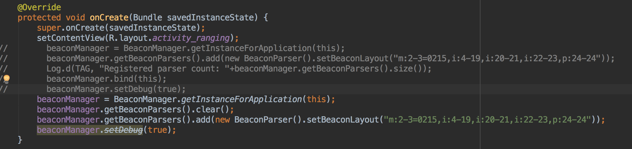 Detect Estimote Beacon In Android Beacon Library Reference · Issue 610 · Altbeacon Android