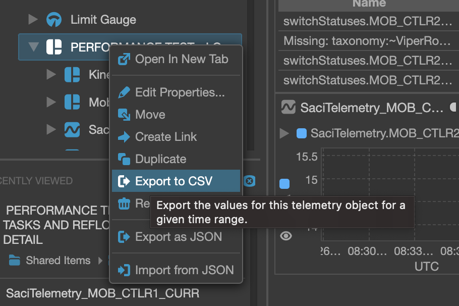 [export As Csv] Export As Csv Action Appears On Non Exportable Objects In The Tree · Issue 6905