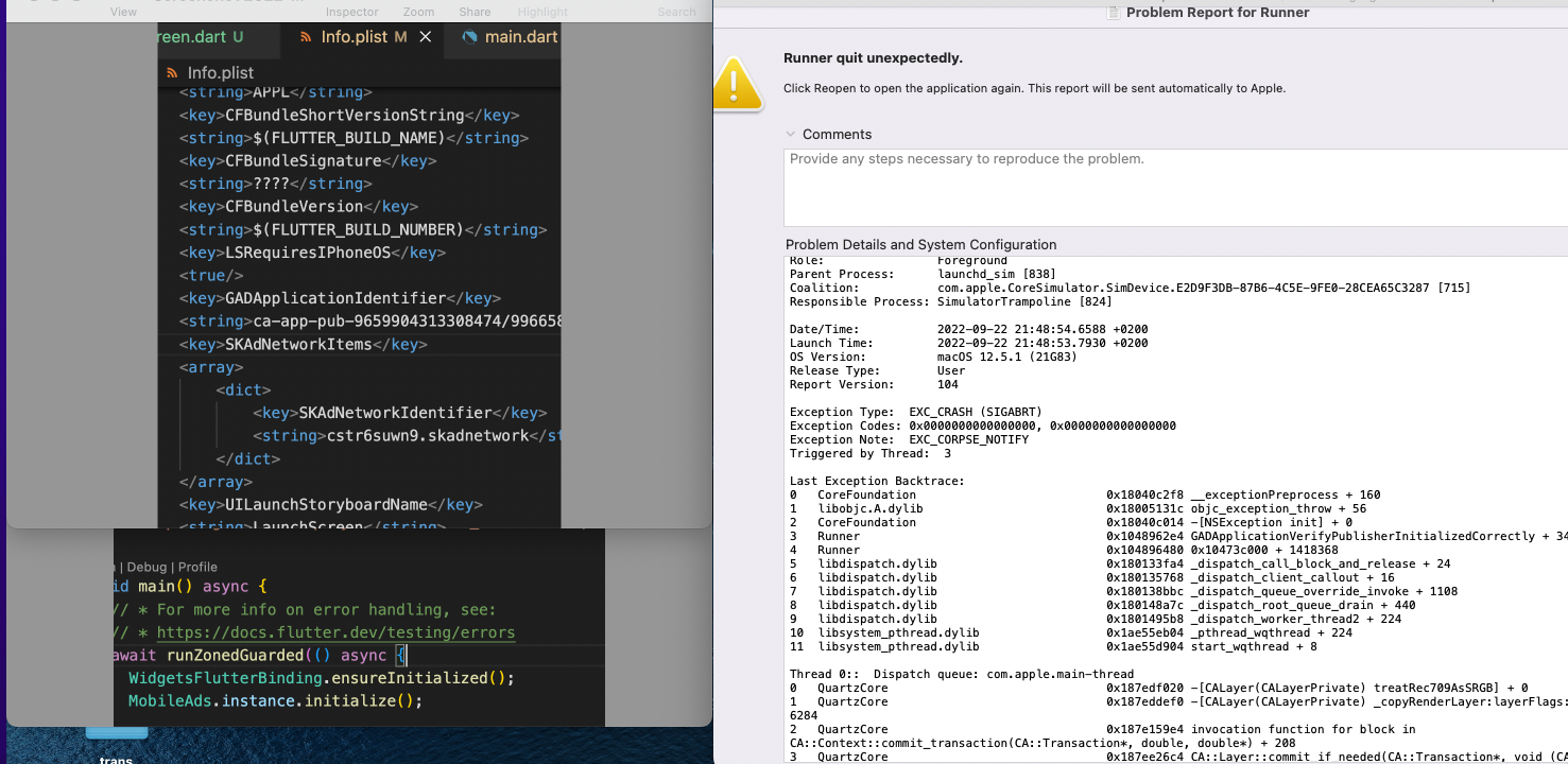 google_mobile_ads: ^2.0.1 crash on open in ios 14 · Issue #657 · googleads/googleads-mobile ...