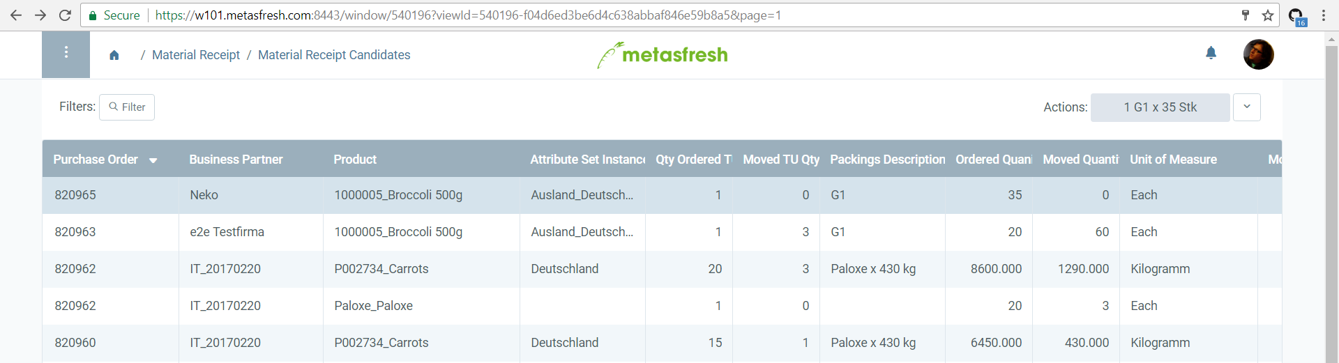 Disable quick action dropdown button while running the action · Issue #992 · metasfresh ...