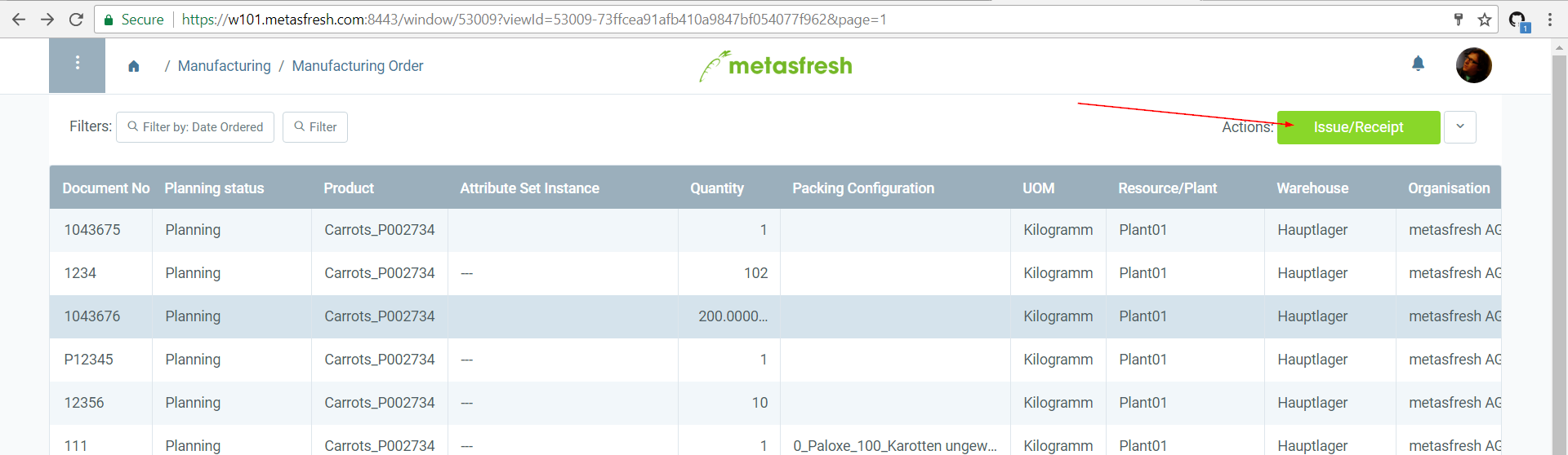Disable quick action dropdown button while running the action · Issue #992 · metasfresh ...