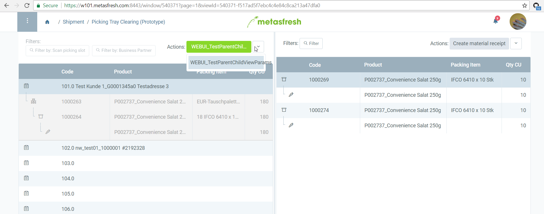 frontend: Processes: when calling a process frontend shall provide ...