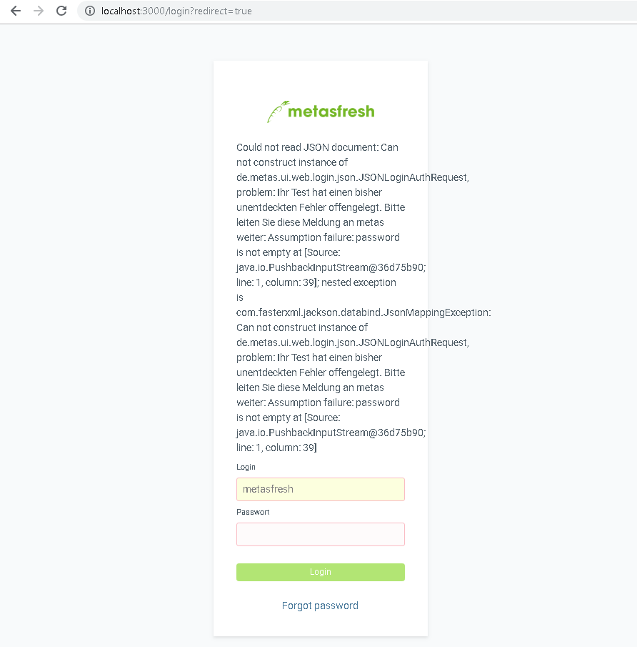Login: Show a user friendly error when user or password is empty ...