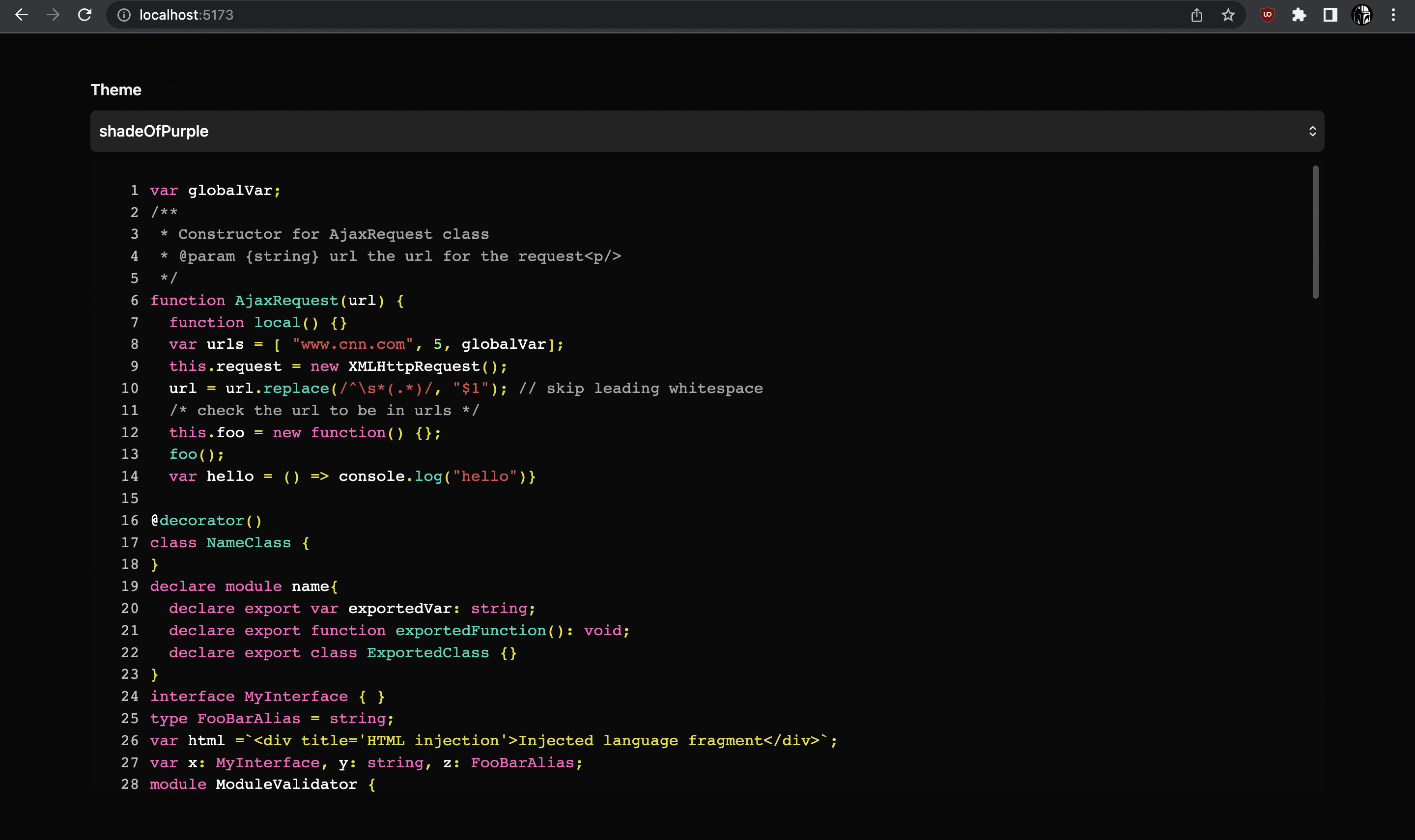 🚀 - Add Shade of Purple theme · Issue #365 · riccardoperra/codeimage · GitHub