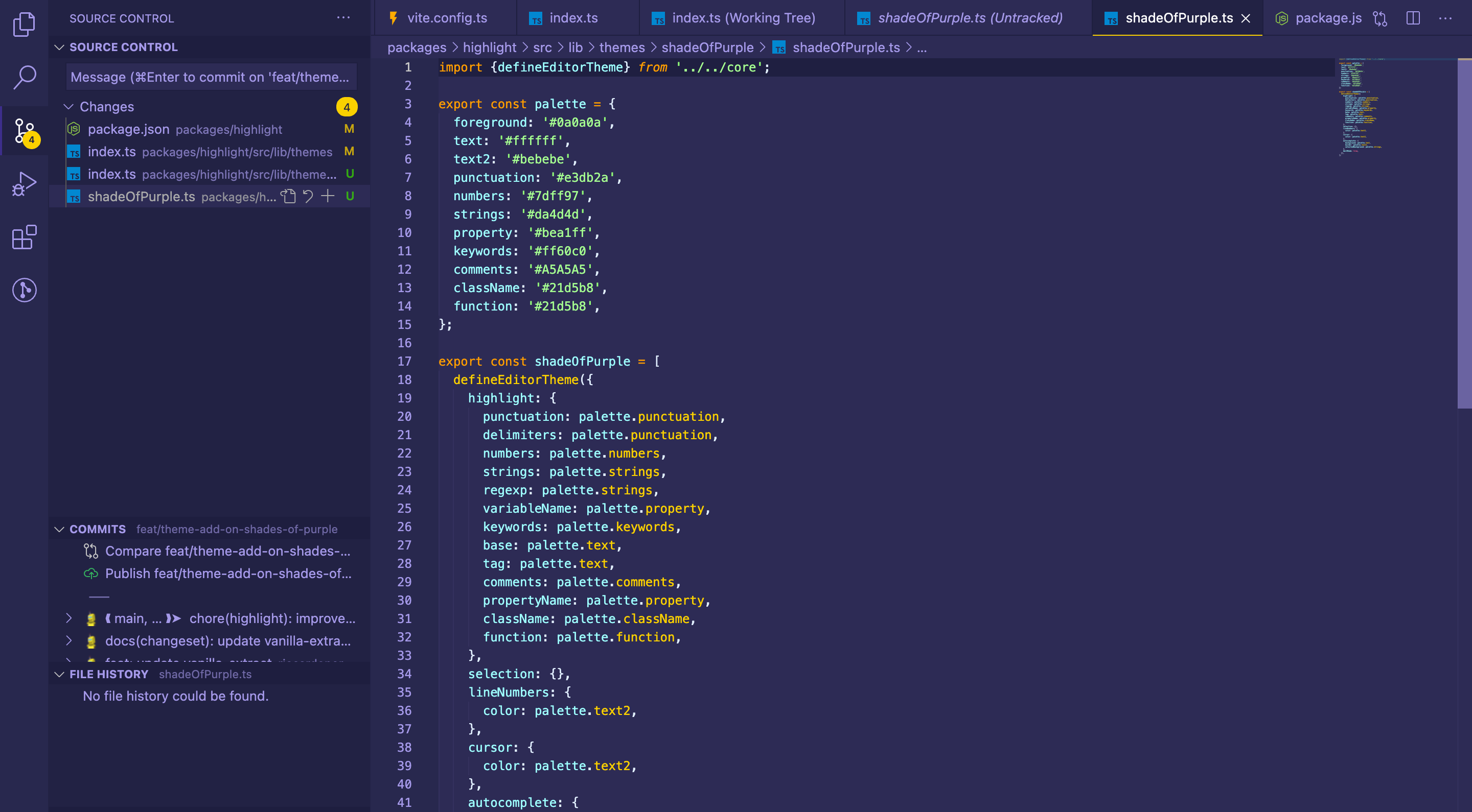 🚀 - Add Shade of Purple theme · Issue #365 · riccardoperra/codeimage · GitHub