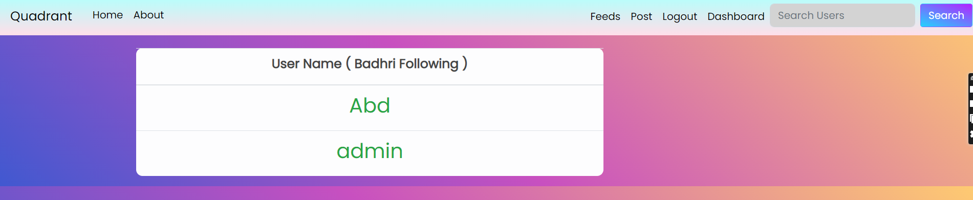GitHub - Badhri007/Quadrant_social_media_app: Social Media Blog Post App with Images