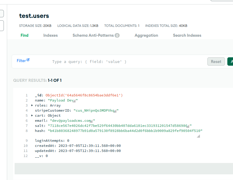 Template already seems to come with an admin account, but docs claim you should create one ...