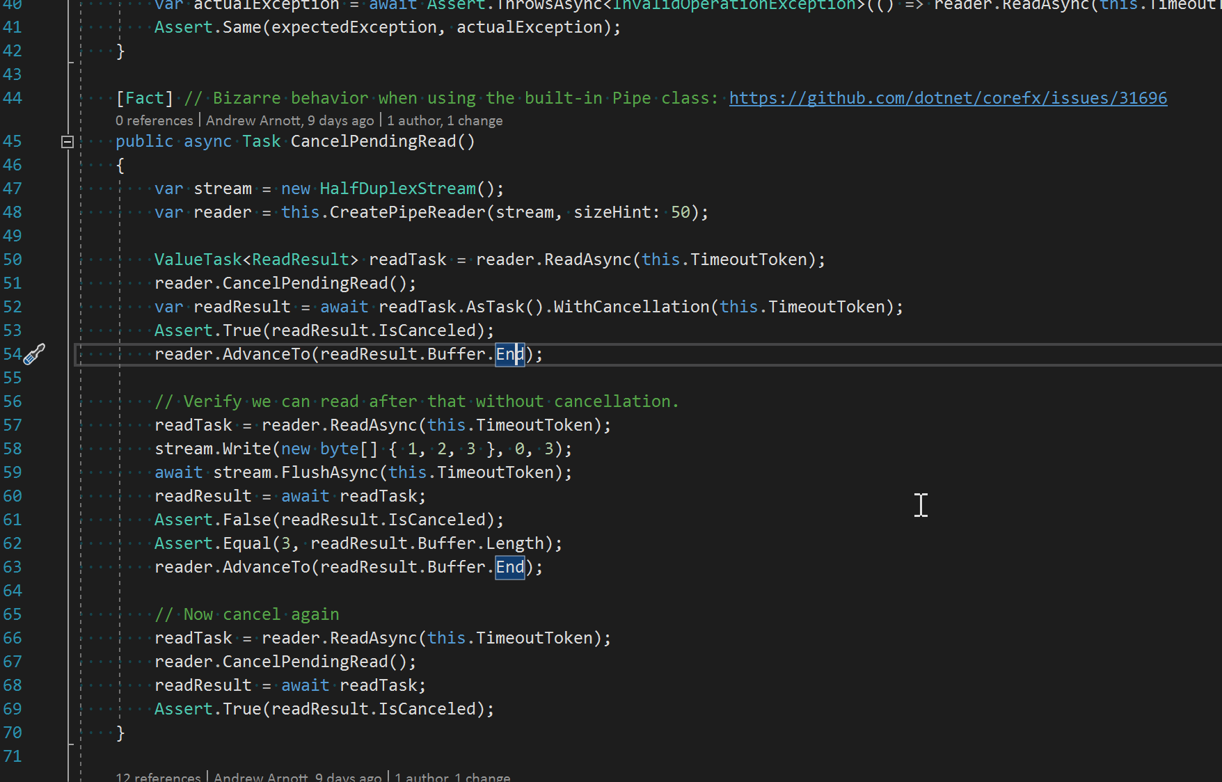 Comment Lines Command Changes 1 Line Selects 10 Issue 29982 