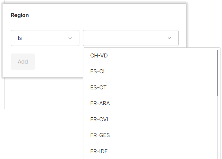 Filter values for Country and Region · Issue #2271 · umami-software ...
