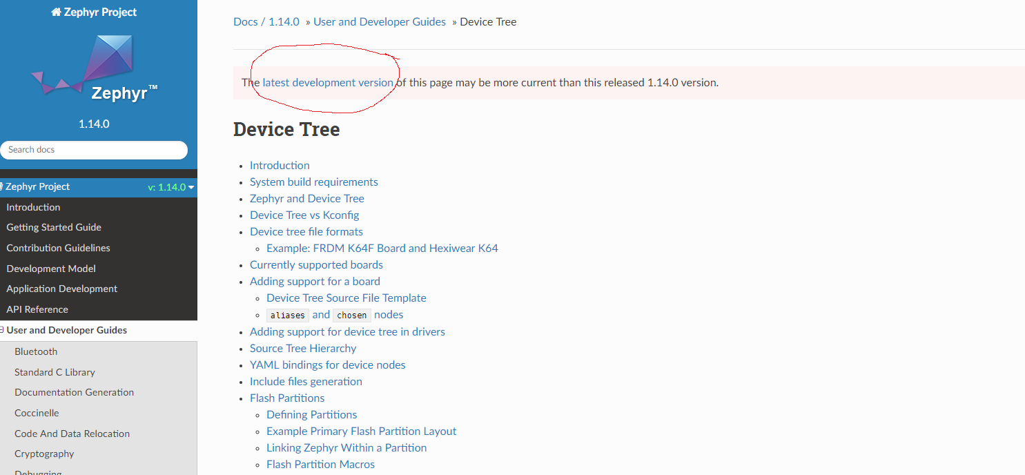 Broken Link To Latest Development Version Of Docs · Issue 17764 · Zephyrproject Rtoszephyr 