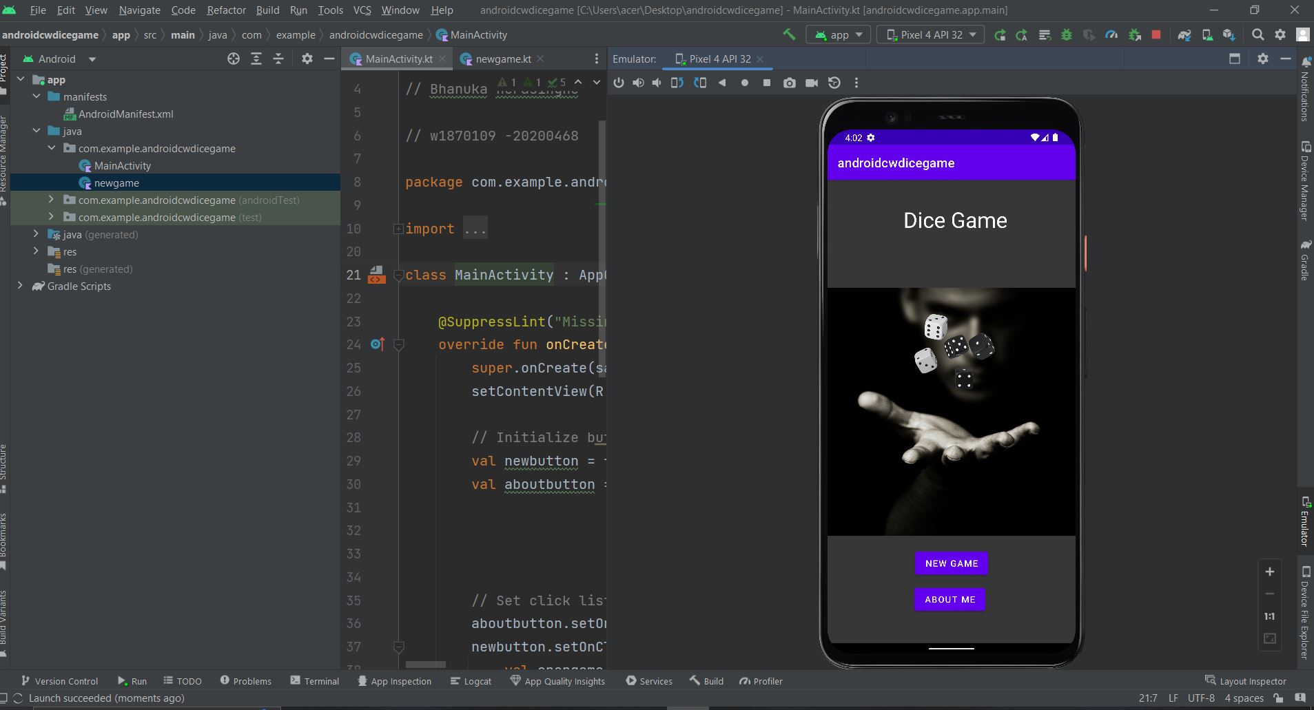 GitHub - BhanukaHerasinghe/Dice_Game_Application