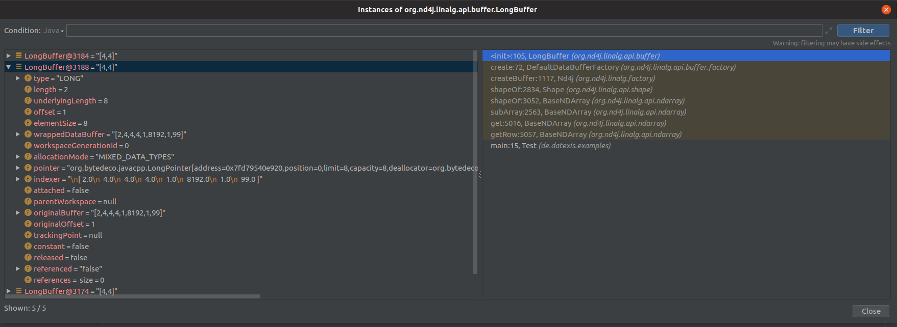 ND4j: Memory leak if calling INDArray.getRow() · Issue #7125 · deeplearning4j/deeplearning4j ...