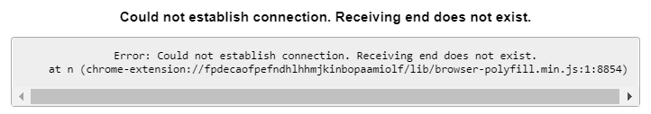Edge/Chromium: Extension occasionally throws "Could not establish connection" error · Issue #79 ...