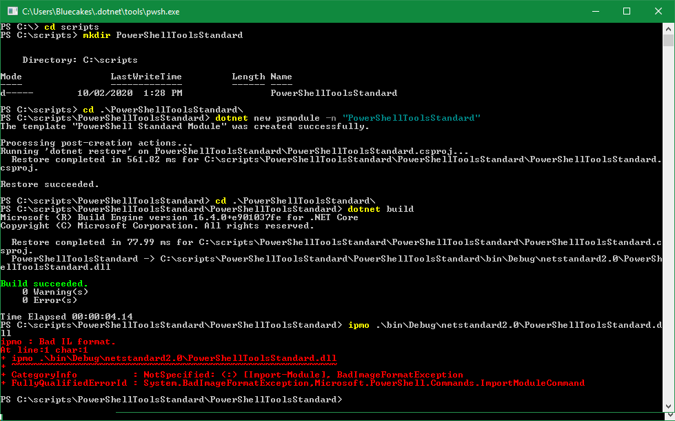 Bad IL Format for cmdlet created with PowerShellStandard.Library · Issue #11799 · PowerShell ...