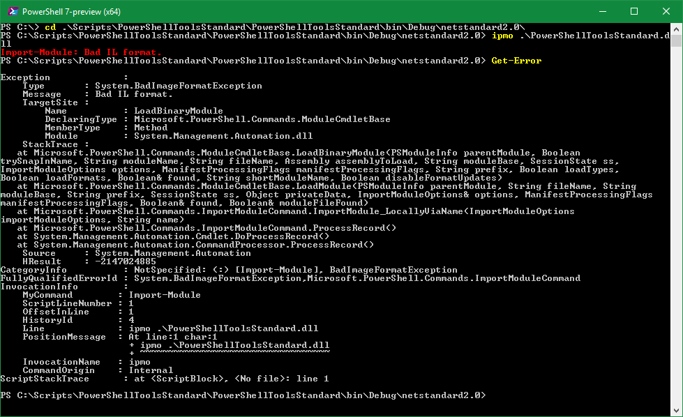 Bad IL Format for cmdlet created with PowerShellStandard.Library · Issue #11799 · PowerShell ...